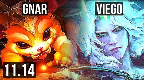 GNAR Vs VIEGO TOP 3 0M Mastery 9 1 5 Legendary 400 Games EUW