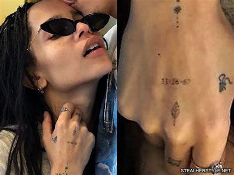 Zoë Kravitz Date Back of Hand Tattoo Steal Her Style Zoe kravitz