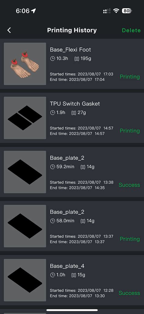 Firmware Printing History Bug Bambu Lab P Series Bambu