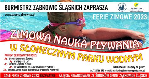 FERIE ZIMOWE 2023 BEZPŁATNA NAUKA PŁYWANIA DLA DZIECI Z GMINY