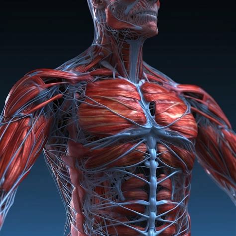 Anatomie Musculaire Humaine Poitrine Bras Et Abdominaux Ai Générative