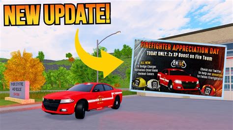 NEW FIREFIGHTER UPDATE IN ERLC ERLC Liberty County Roblox YouTube