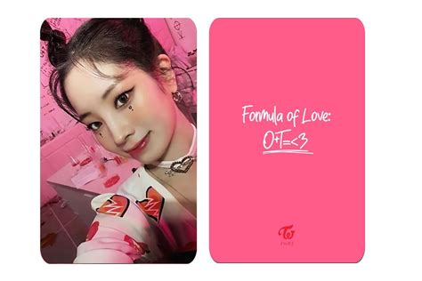 Twice Dahyun Formula Of Love Photocard Scan Arkaplan Tasar Mlar