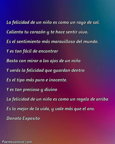 5 Mejores Poemas Sobre La Felicidad Infantil Poemas Online