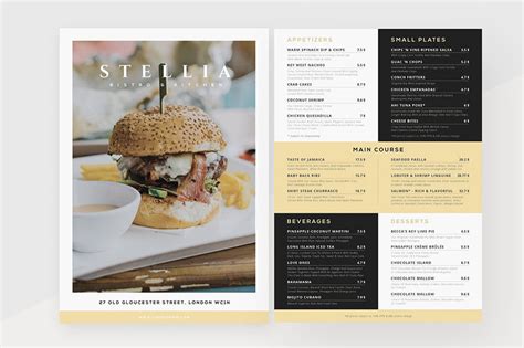 Creative Menu Layout Ideas For Restaurant Menu Templates
