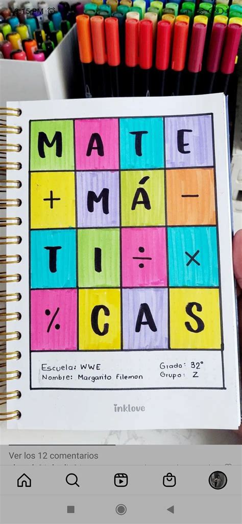 Pin de Ana sofia en Matemáticas fisica en 2023 Caratulas de
