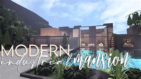 Bloxburg Modern Industrial Mansion 100k 450k House Build No