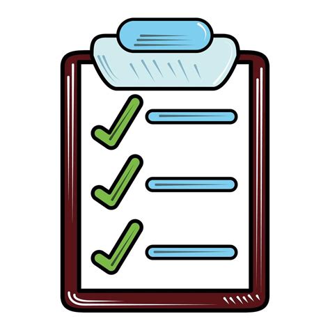 Clipboard Check Mark List Icon Isolated Style 1860124 Vector Art At