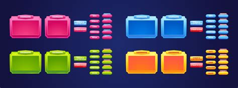 Game Stream Panels Twitch Streaming Overlay Vector Image