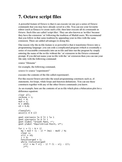 octave tutorial pdf matrix mathematics vector space