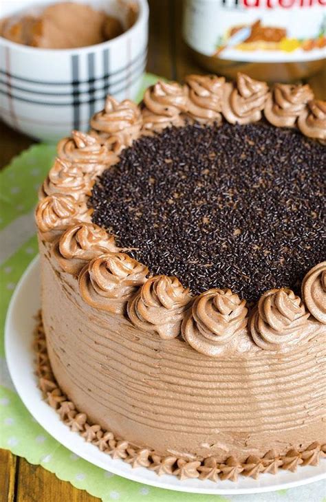 Decadent Nutella Chocolate Cake OMG Chocolate Desserts
