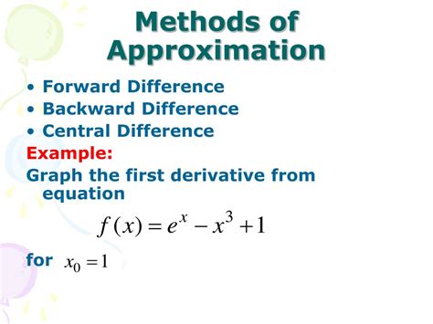 ppt numerical differentiation or difference approximation powerpoint presentation id 798367