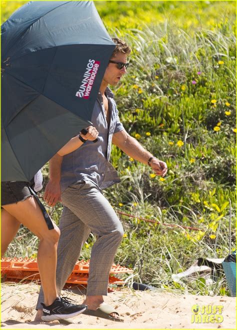 Sydney Sweeney Glen Powell Hit The Beach To Film Mystery Rom In