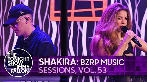 ビザラップとシャキーラがジミーファロンの米人気テレビ番組に出演し披露したShakira Bzrp Music Sessions Vol