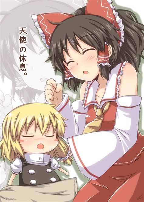Hakurei Reimu And Kirisame Marisa Touhou Drawn By Lockheart Danbooru