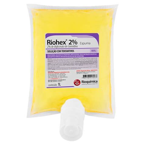 Clorexidina Degermante 2 0 Riohex 1000ml Standard Refil RIOQUÍMICA