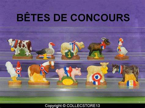 Serie Complete De Feves Les Betes De Concours Mat Animaux Ferme