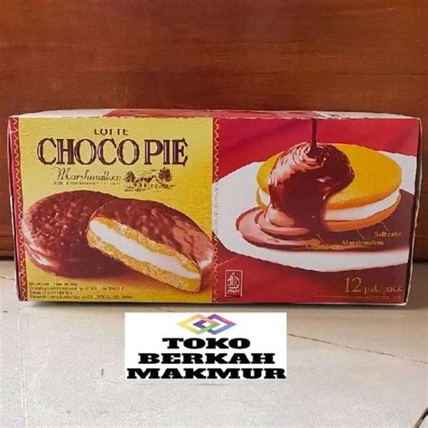 Jual Lotte Choco Pie Marshmallow Box Isi Pak Di Seller Toko