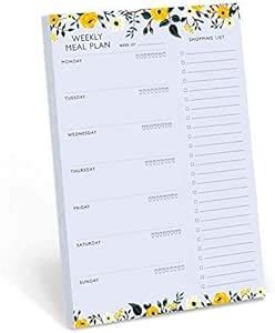 Amazon Minimalmart Weekly Magnetic Meal Planner Notepad Food