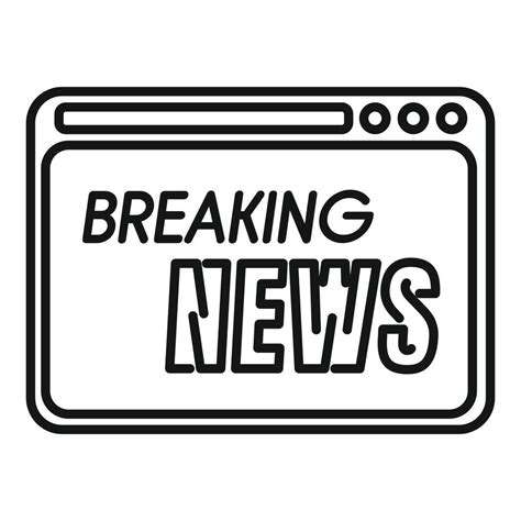 Breaking News Icon Outline Vector Camera Press Vector Art At