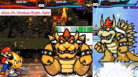 Mugen Ristar Mario Vs Bowser Two Battle Request Youtube