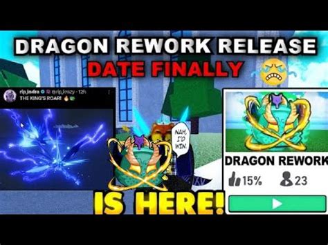 Dragon Rework Release Date Is FINALLY HERE Blox Fruit YouTube