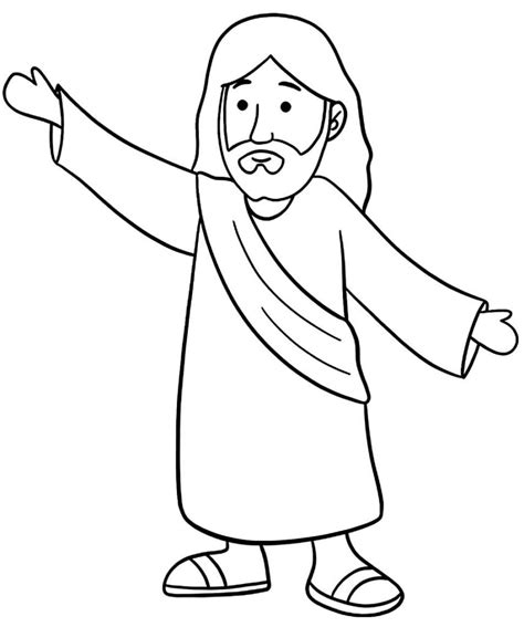 Jesus Cristo Para Colorir Colorwaystory