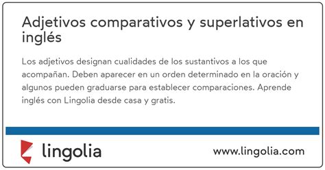 Ejemplos Lista De Comparativos Y Superlativos En Ingles Nuevo Ejemplo