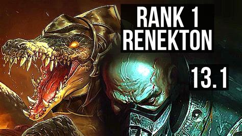 RENEKTON Vs URGOT MID Rank 1 Renekton 1700 Games 2 0M Mastery