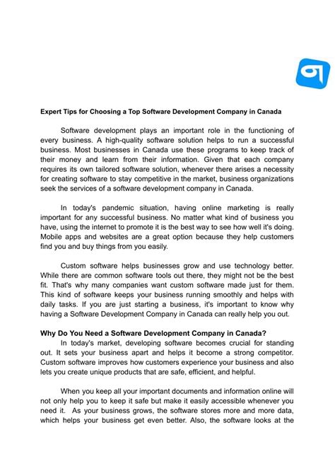 PPT Expert Tips For Choosing A Top Software Development Company In