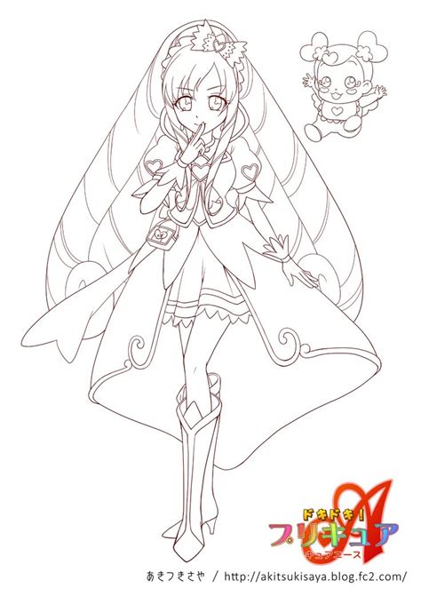 Coloriage Glitter Force Doki Doki Glitter Force Coloring Page Glitter