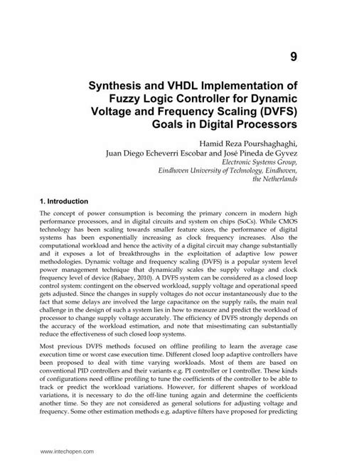 pdf synthesis and vhdl implementation of fuzzy logic · synthesis and vhdl implementation