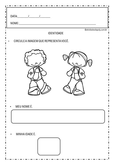 IDENTIDADE EDUCAÇÃO INFANTIL