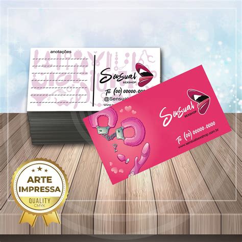 Cartão de Visitas Sex Shop 1000 Uni Elo7 Produtos Especiais