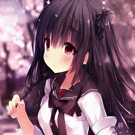 Girl With Black Hair By Krzychumen On Deviantart
