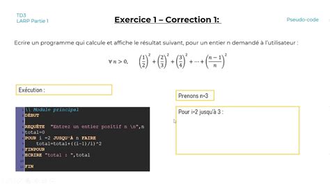Exercices Sur L Algorithmie Larp Initiation Algorithm Learning