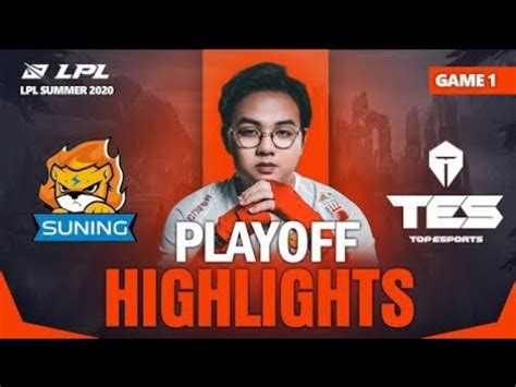 Sn Vs Tes Game Highlight Lpl Playoff Summer Highlight Lpl