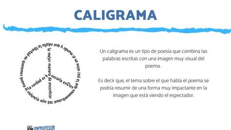 10 ejemplos de CALIGRAMAS ideal para niños