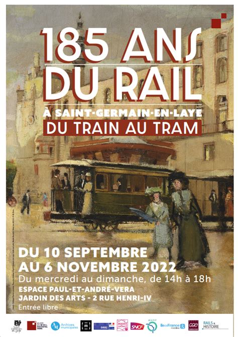 Exposition 185 ans du rail à Saint Germain en Laye du train au tram