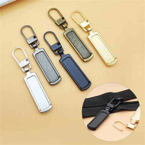 5PCS Replacement Molded Slider Fix Zipper Fixer Repair Pull Bags Tab