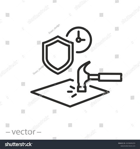 Strong Durable Material Icon Layer Durability Stock Vector Royalty