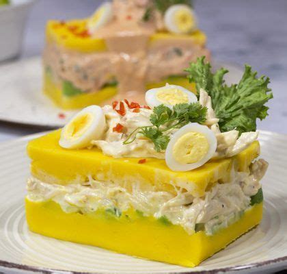 Como Preparar Causa De Cangrejo O De Pollo Receta Y Video Recipe