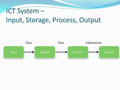 data and information input process and output