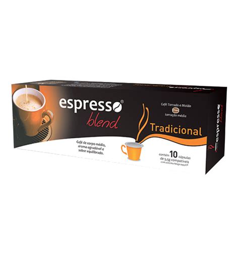 Café Fácil Cápsulas de Café Espresso Blend Tradicional Compatíveis