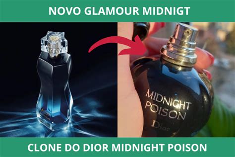 Novo Glamour Midnight clone do Dior Midnight Poison Colônia Perfume