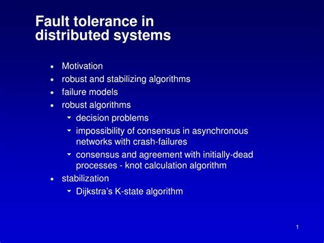 ppt fault tolerance in distributed systems powerpoint presentation free download id 9159760