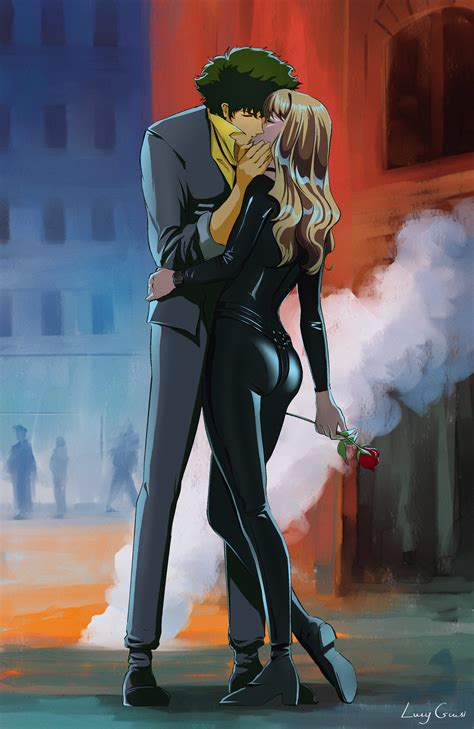 Spike Spiegel And Julia Cowboy Bebop Drawn By Lucyguusi Danbooru