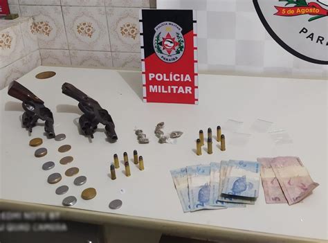 Dois homens são presos armas e drogas em Jacaraú Litoral Norte da