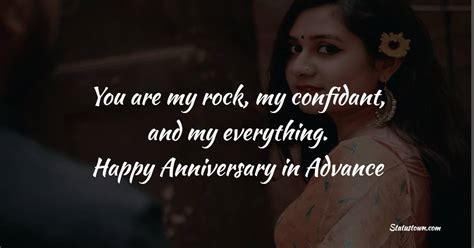 You Are My Rock My Confidant And My Everything Happy Anniversary In