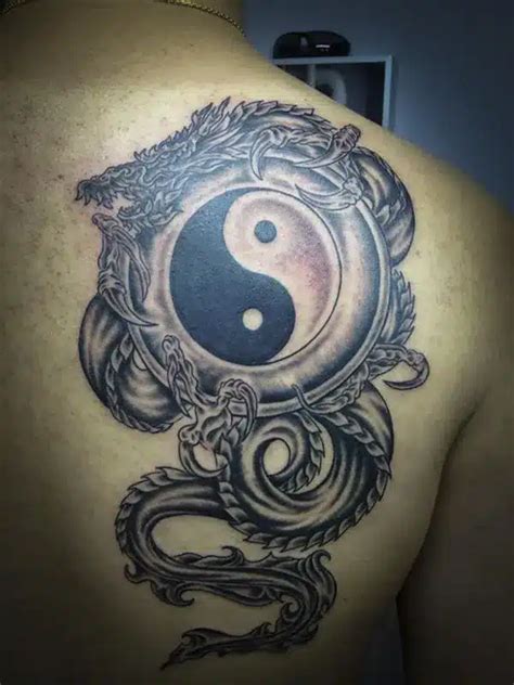 Yin Yang Dragon Tattoo Tattoo Design